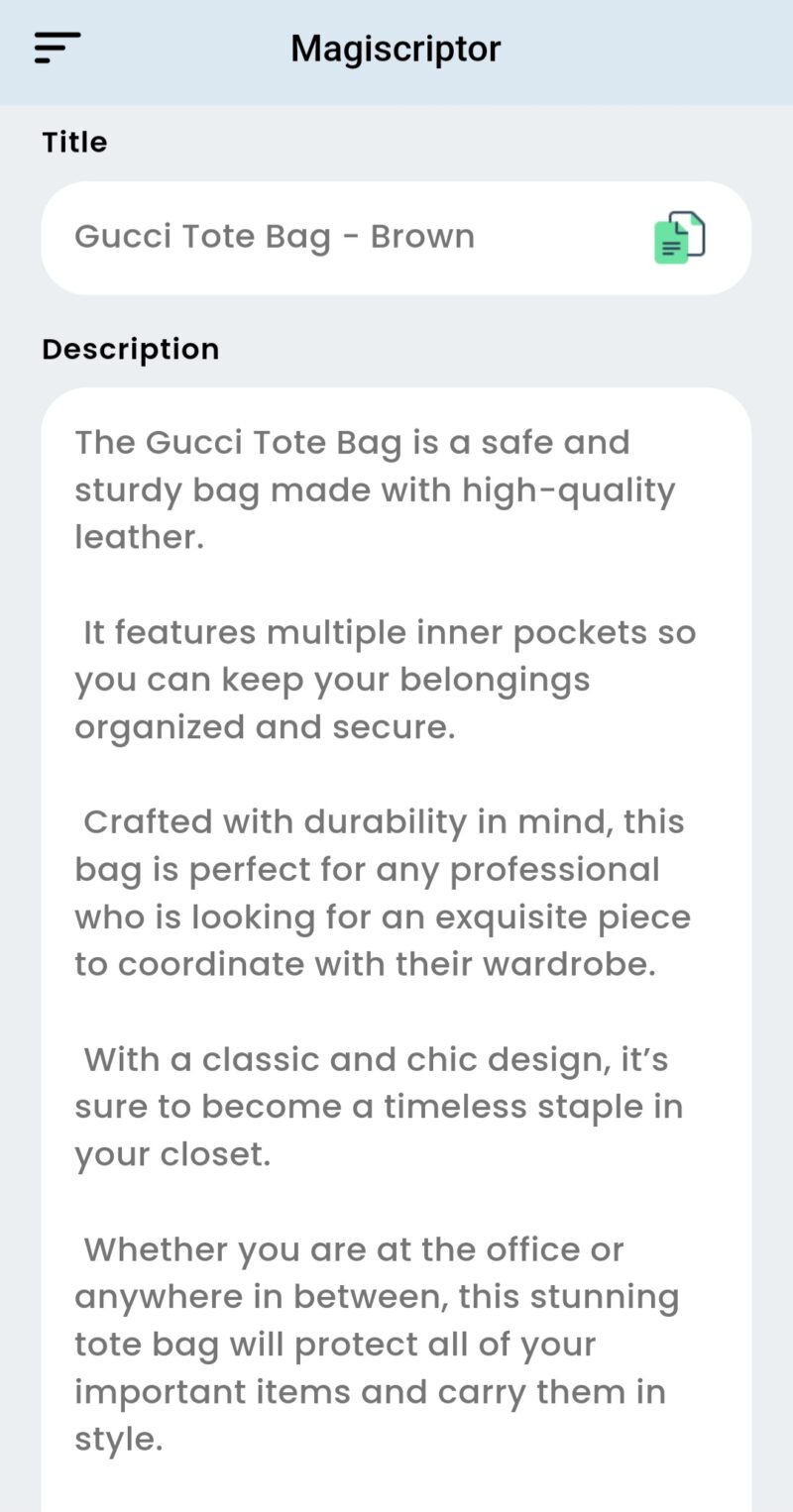 How to Write Sales Magnet eBay Product Description with AI